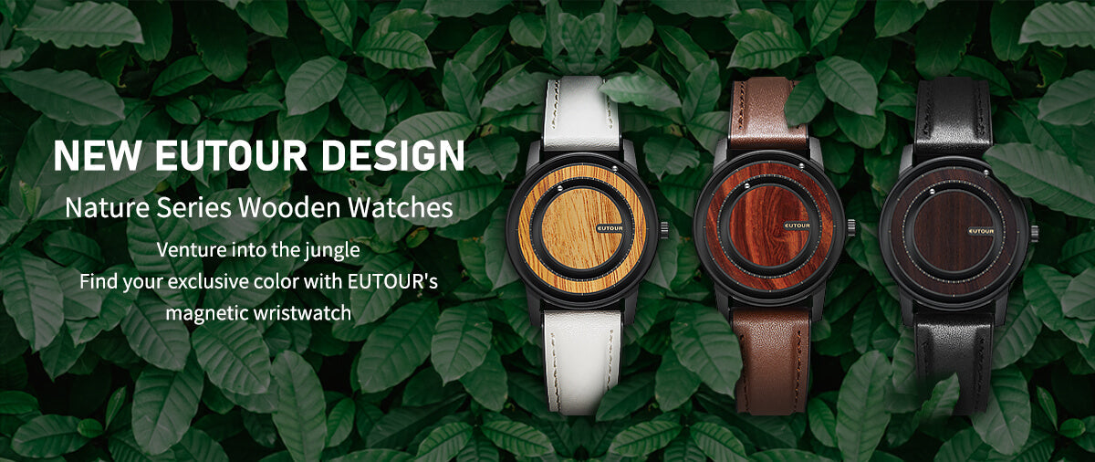 Premium Wooden Watches|Nature Series Magnetized Watch|EUTOUR